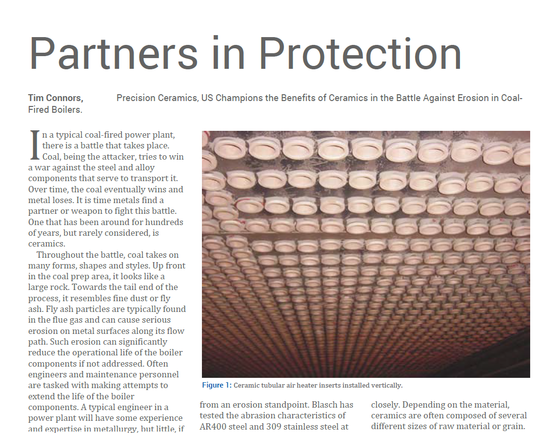 Partners in Protection | Ceramic Product China Inc.
